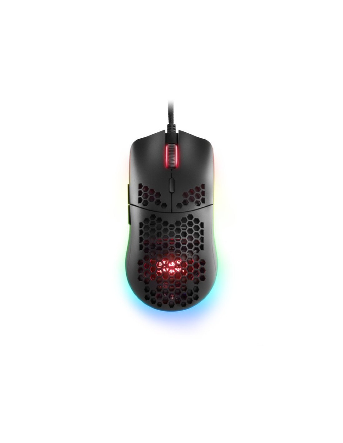 MOUSE MARS GAMING MMAX OPTICO 12400DPI ILUMINACION CHROMA RGB PERFORADO ...