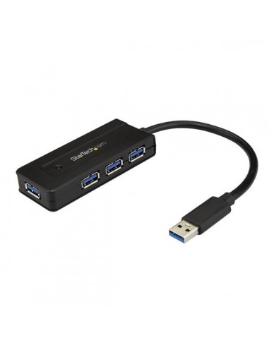HUB STARTECH ST4300 MINI 4 PUERTOS USB 3.0 BLACK