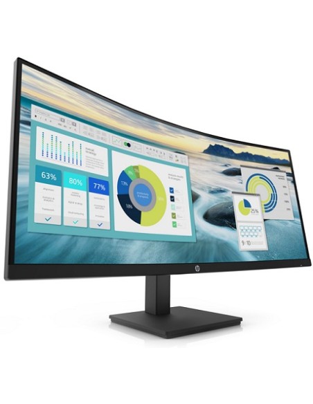 MONITOR HP 34 WQHD P34HC CURVO 3440X1440 HDMI DP USB REG BLACK