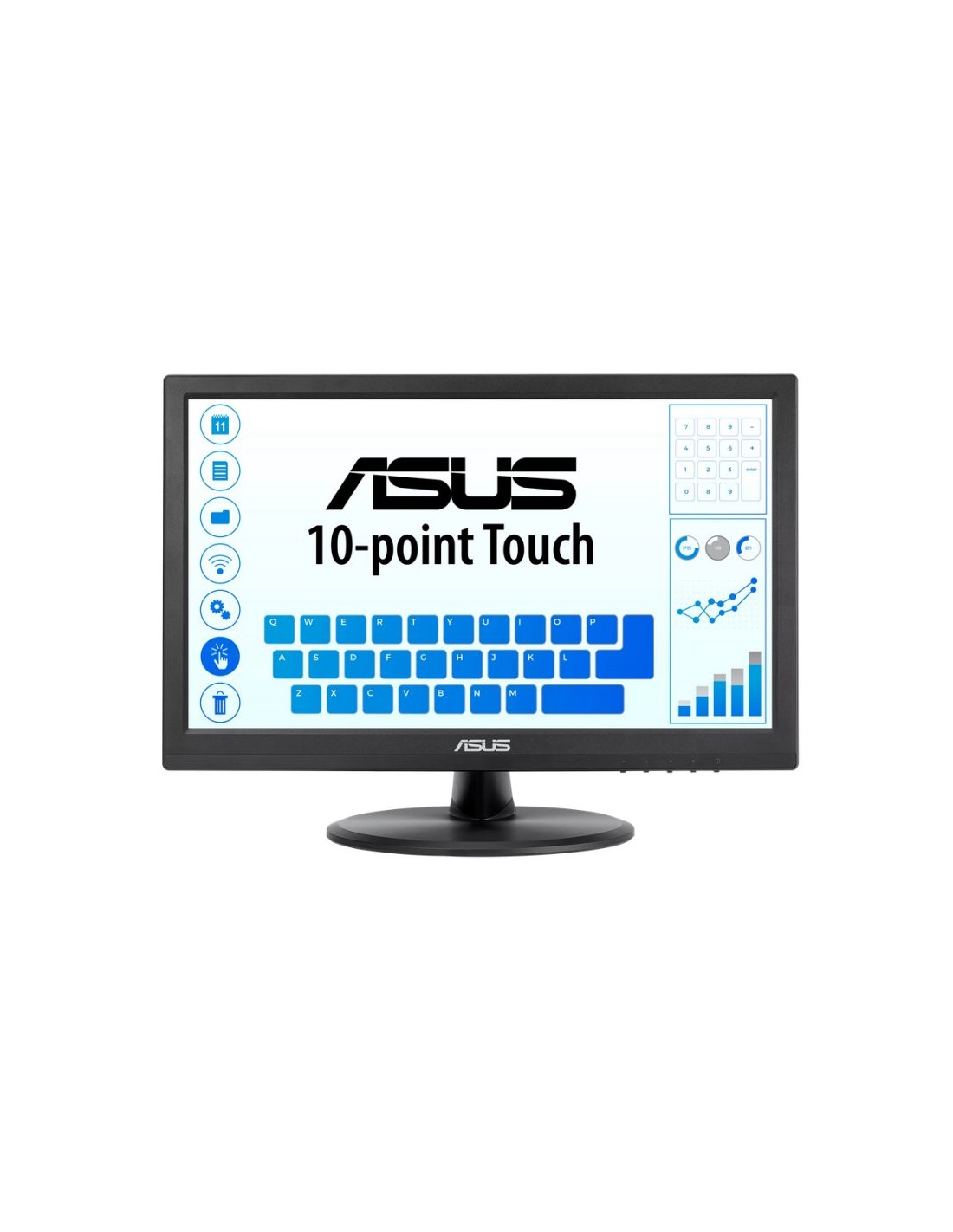 MONITOR TACTIL ASUS 15.6 LED VT168HR 1366X768 VGA HDMI BLACK