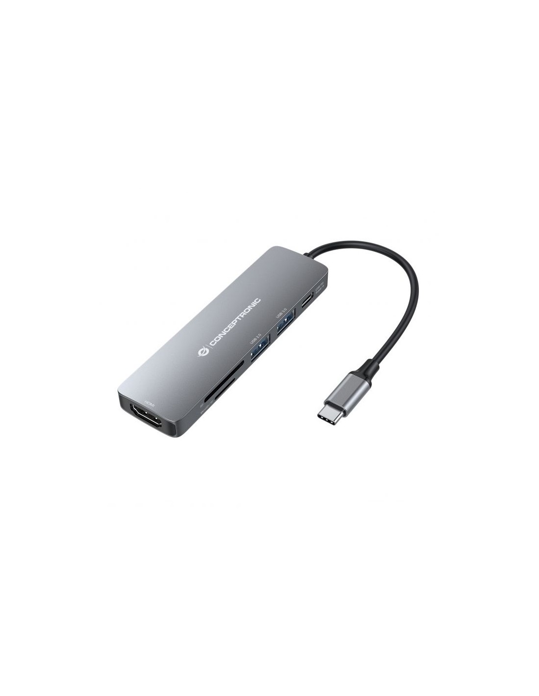 PUERTO REPLICADOR USB-C CONCEPTRONIC HDMI + 2XUSB 3.0 + USB-C + SD ...