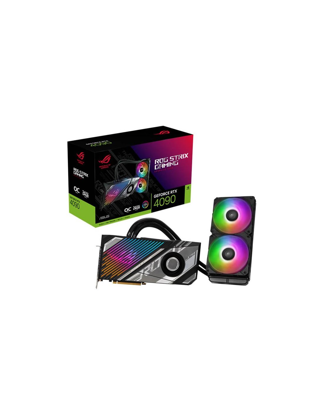 TARJETA GRAFICA PCIE NVIDIA GF RTX 4090 STRIX LC OC 24GB DDR6 3XDP ...