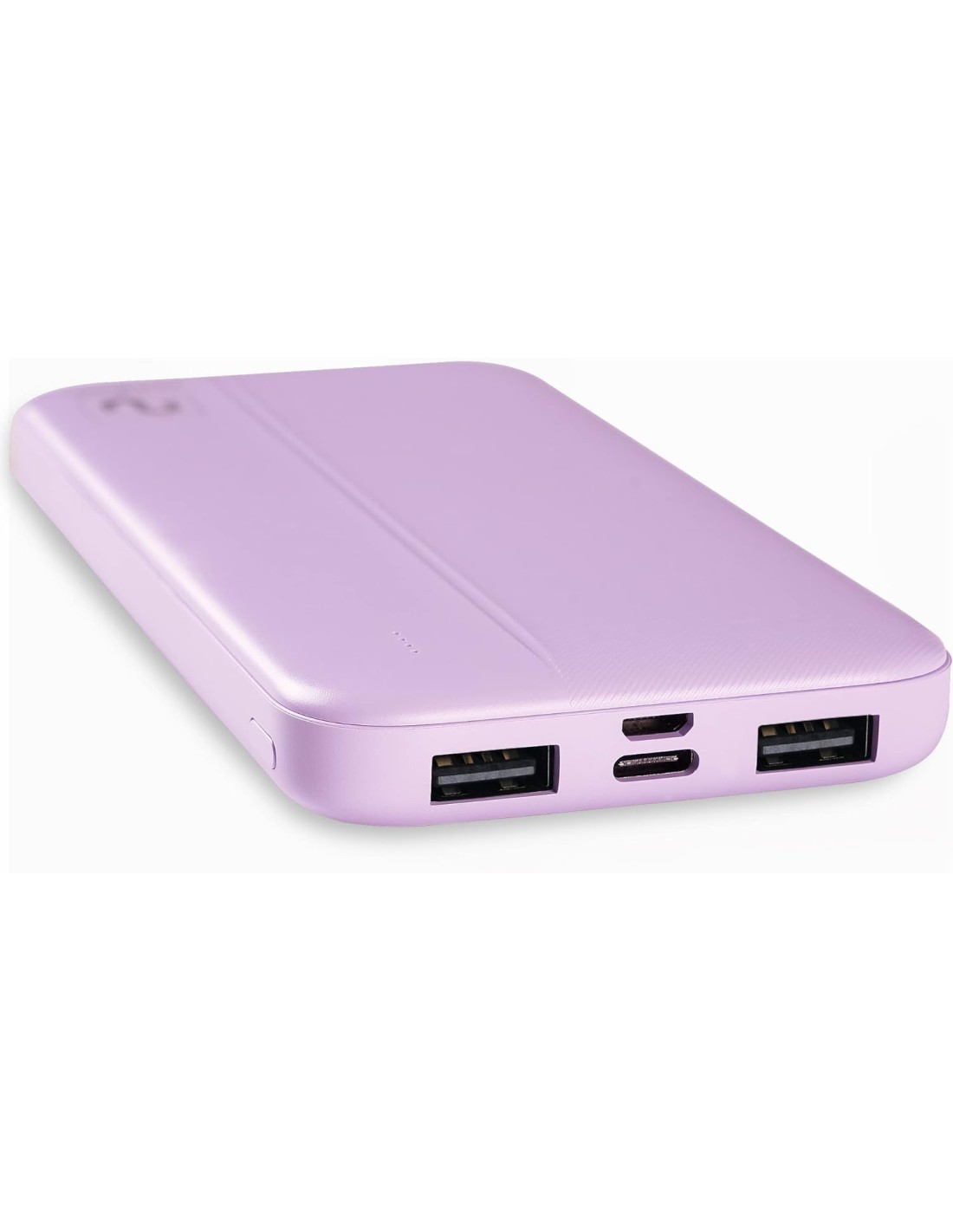 BATERIA EXTERNA UNIVERSAL NUBBEH TWISTER 10.000MAH 2XUSB + USB-C LILLAC