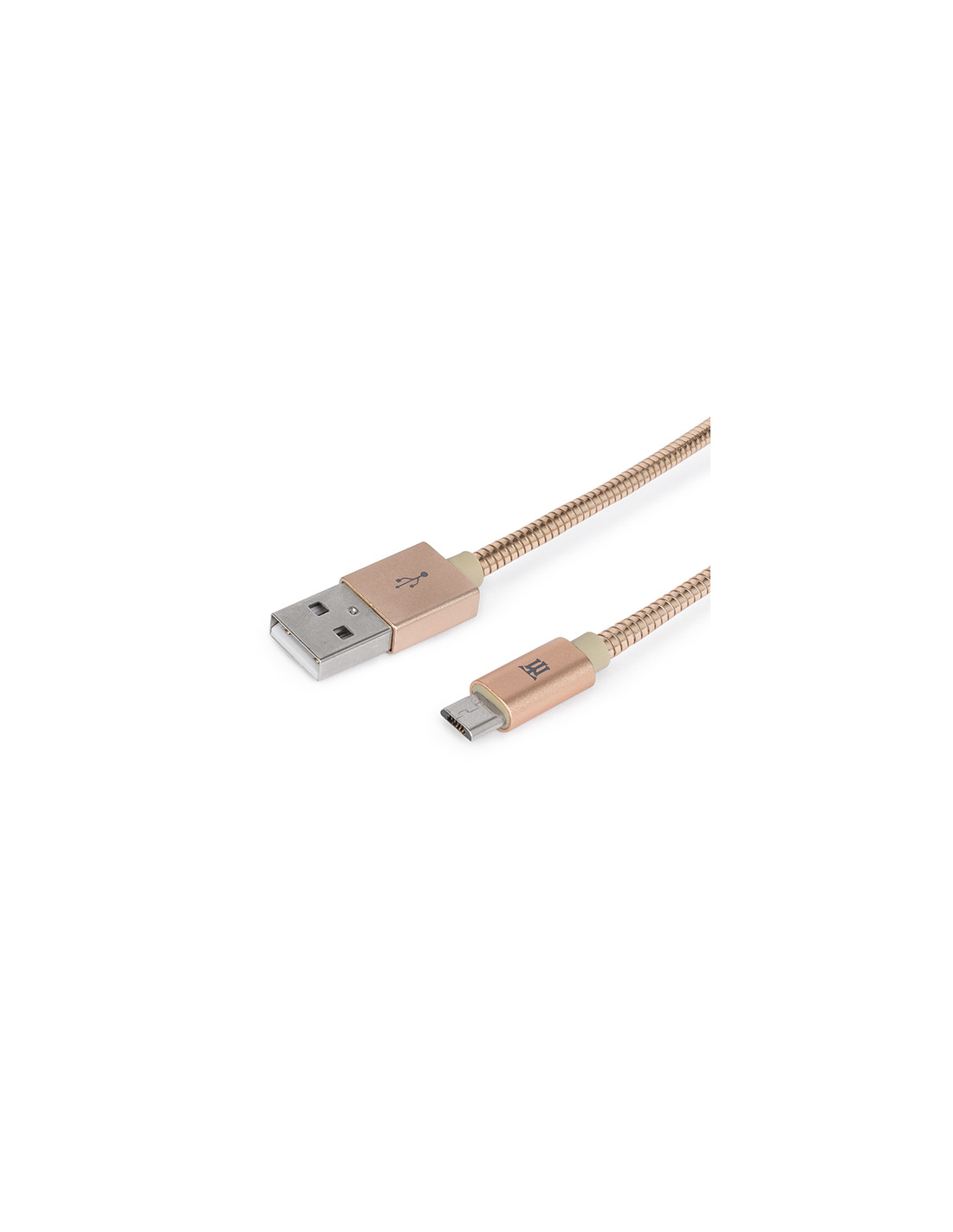 CABLE MAILLON USB MACHO / MICRO USB B MACHO METAL 1M GOLD